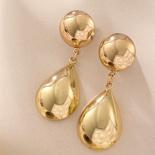 Very Carrot Puffy Teardrop Dome Earrings | Jane.com